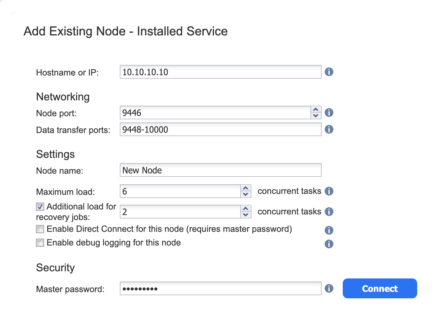 Adding Existing Nodes